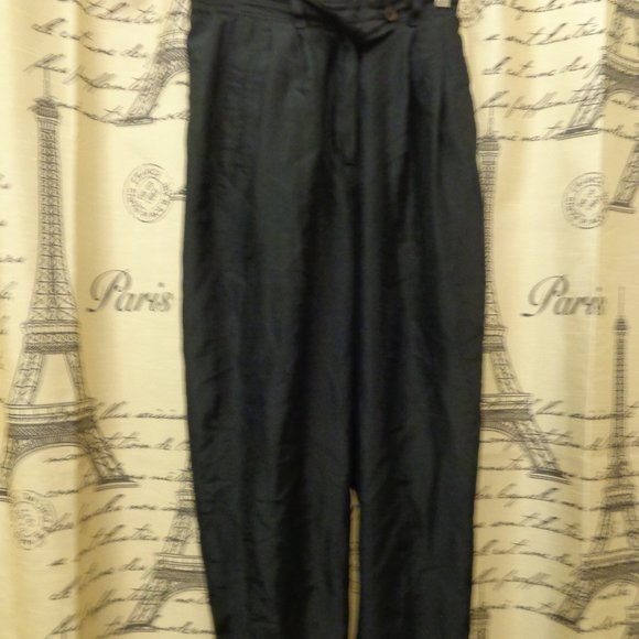 Clio | Pants & Jumpsuits | Clio Petites Silk Trouser Pants | Poshmark